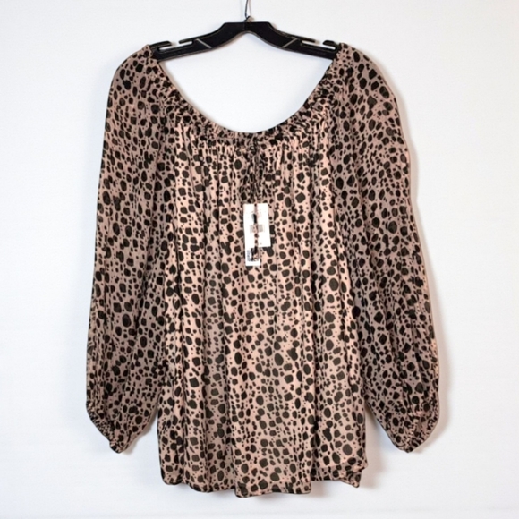 Sanctuary | Tops | Sanctuary Leopard Print Sheer Fully Lined Pullover ...